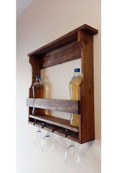 Galeriist Ahşap Şaraplık - Mini Bar - Şişelik