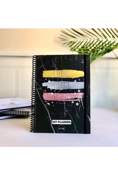 Believe Dream Tasarımlı Sert Kapaklı Tarihsiz Akademik Haftalık Planlayıcı Believe Dream Tasarımlı Sert Kapaklı Tarihsiz Akademik Haftalık Planlayıcı