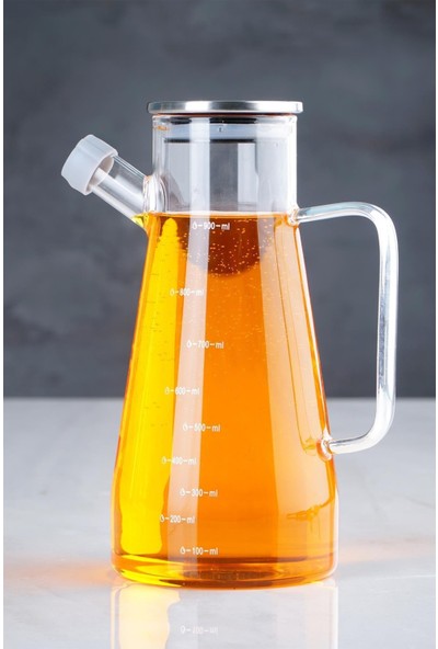 Acar Lori Borosilikat 900 ml Cam Yağlık