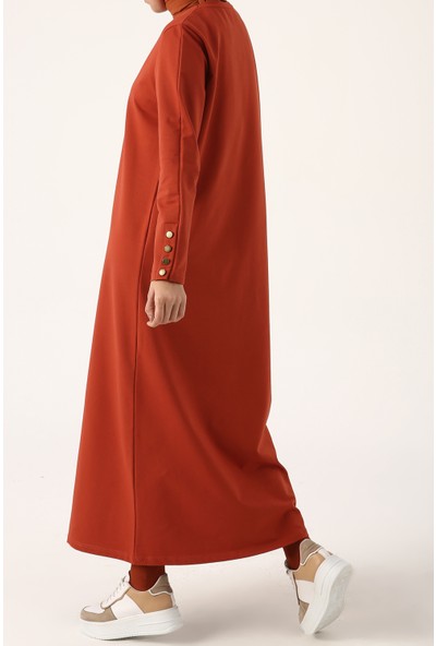 ALLDAY Kolları Düğmeli Elbise ALLDAY Kolları Düğmeli Elbise