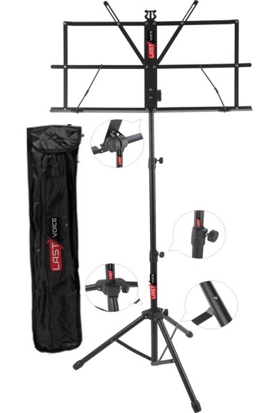 Lastvoice Nt-106 Tel Nota Sehpası Makaslı ( Taşıma Çantalı )