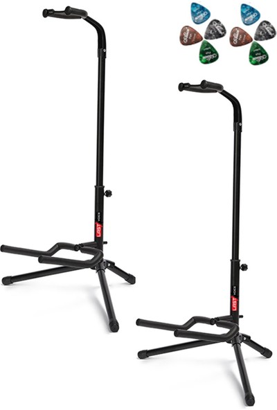 Lastvoice GTR-01X 2li Set Enstrüman Bağlama Gitar Standı Sehpası + 10 Pena