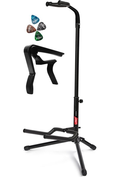 Lastvoice Gtr-01 Gitar Saz Standı Sehpası + Capo + Pena Paketi Lastvoice Gtr-01 Gitar Saz Standı Sehpası + Capo + Pena Paketi