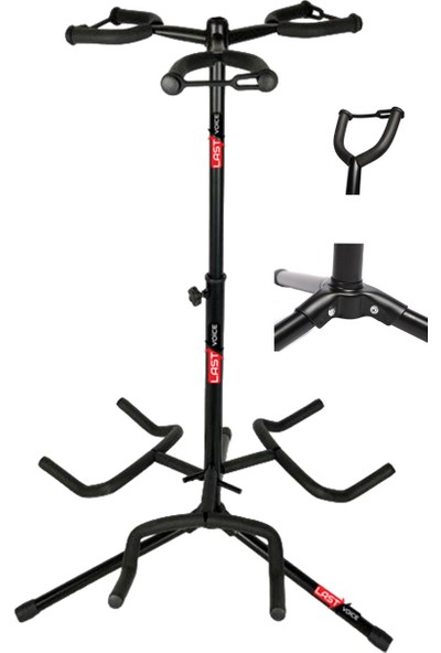Lastvoice Gtr-33 Çoklu 3'lü Gitar Bağlama Standı Sehpası
