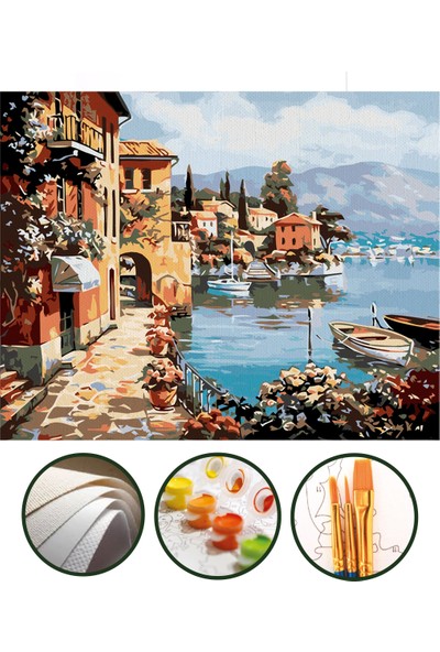 Sayılarla Boyama Hobi Seti 40x50 CM - Göl