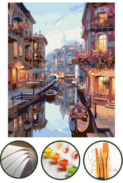 Sayılarla Boyama Hobi Seti 40x50 CM - Kayık