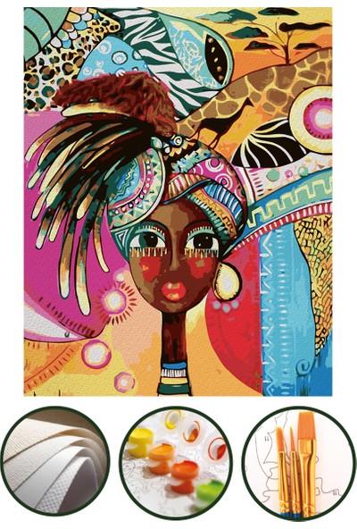 Sayılarla Boyama Hobi Seti 40x50 CM - Karnaval