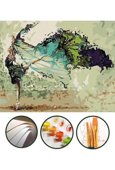 Sayılarla Boyama Hobi Seti 40x50 CM - Balerin Sayılarla Boyama Hobi Seti 40x50 CM - Balerin