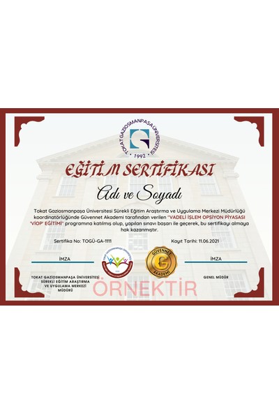 Güvennet Akademi Vadeli Işlem Opsiyon Piyasası 'viop' Eğitimi Togü Onaylı