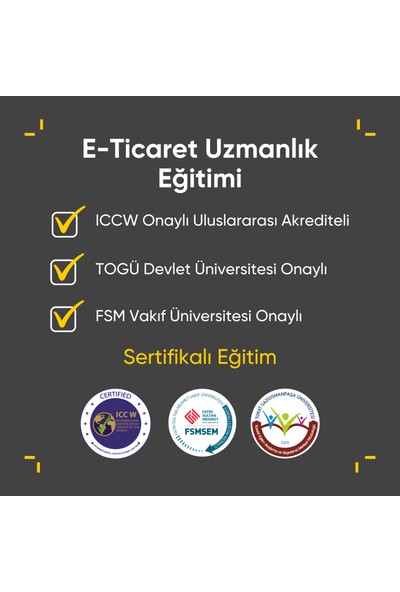 Güvennet Akademi E-Ticaret Uzmanlık Eğitimi Fsm Onaylı