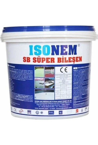Isonem Sb Süper Bileşen Su Yalıtımı Boyası Beyaz 18 kg Isonem Sb Süper Bileşen Su Yalıtımı Boyası Beyaz 18 kg