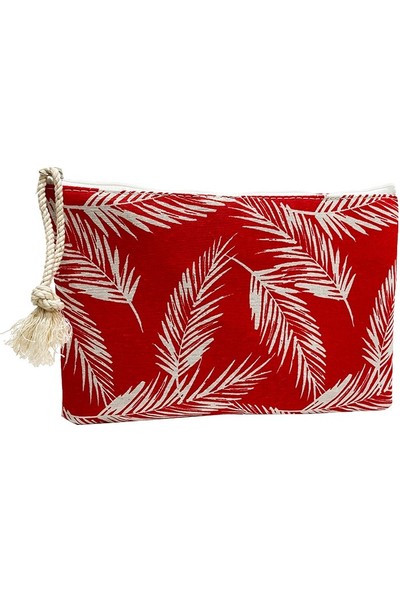 Vip Home Concept Makyaj Çantası Astarlı Vip Clutch Çanta 26X17 Cm-Kırmızı Tüy Vip Home Concept Makyaj Çantası Astarlı Vip Clutch Çanta 26X17 Cm-Kırmızı Tüy