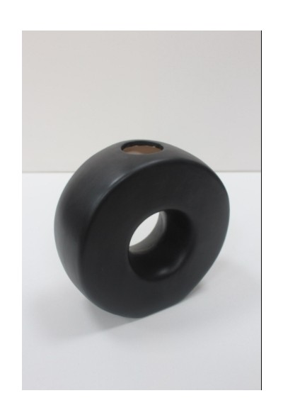 Hayal Sanat Siyah Silindir Vazo