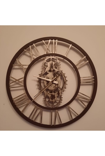 Tasarloxi Çarklı Ahşap Duvar Saati