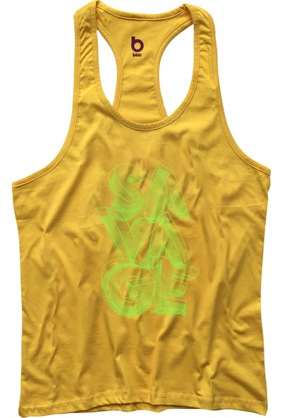 Bluu Savage Fitness Gym Tank Top Sporcu Atleti