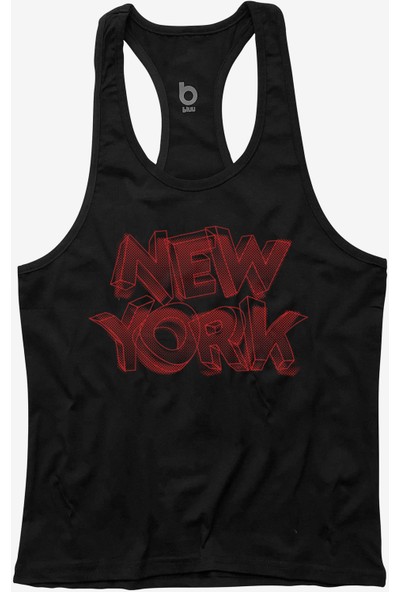 Bluu Newyorkstr Fitness Gym Tank Top Sporcu Atleti