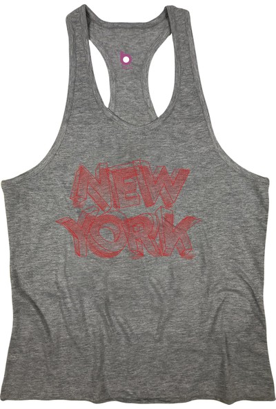 Bluu Newyorkstr Fitness Gym Tank Top Sporcu Atleti