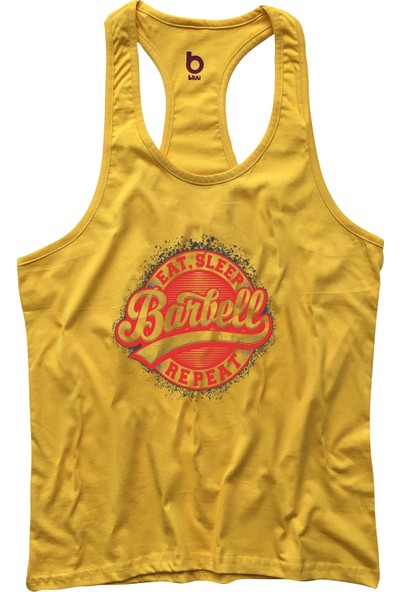 Bluu Barbell Fitness Gym Tank Top Sporcu Atleti