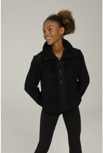 Lumberjack CT661 Camıla Teddy Jacket Siyah Kadın 912