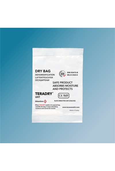 Teradry Drybag Nem Alıcı Rutubet Giderici Silikajel 70 gr. (1 Paket 70 adet ürün içerir.) Teradry Drybag Nem Alıcı Rutubet Giderici Silikajel 70 gr. (1 Paket 70 adet ürün içerir.)