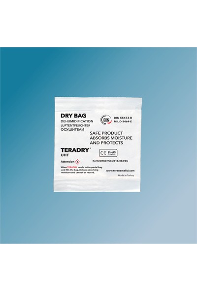 Teradry Drybag Nem Alıcı Rutubet Giderici Silikajel 35 gr. (1 Paket 140 adet ürün içerir.) Teradry Drybag Nem Alıcı Rutubet Giderici Silikajel 35 gr. (1 Paket 140 adet ürün içerir.)