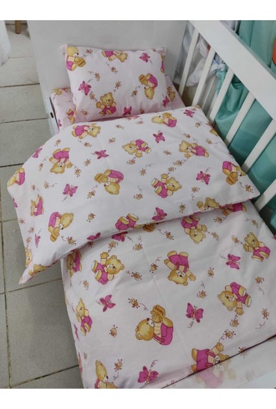 Bebek Özel Pamuklu Bebek Çocuk X150 Yastık Çarşaf Yorgan Seti Şirin Ayıcıklar Bebek Özel Pamuklu Bebek Çocuk X150 Yastık Çarşaf Yorgan Seti Şirin Ayıcıklar