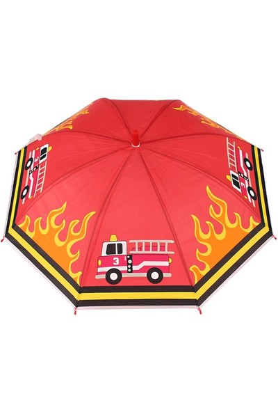 buradanaldım Düdüklü Çocuk Şemsiyesi Kırmızı Itfaiye Desenli buradanaldım Düdüklü Çocuk Şemsiyesi Kırmızı Itfaiye Desenli