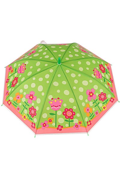 buradanaldım Düdüklü Çocuk Şemsiyesi Yeşil Çiçek Desenli buradanaldım Düdüklü Çocuk Şemsiyesi Yeşil Çiçek Desenli