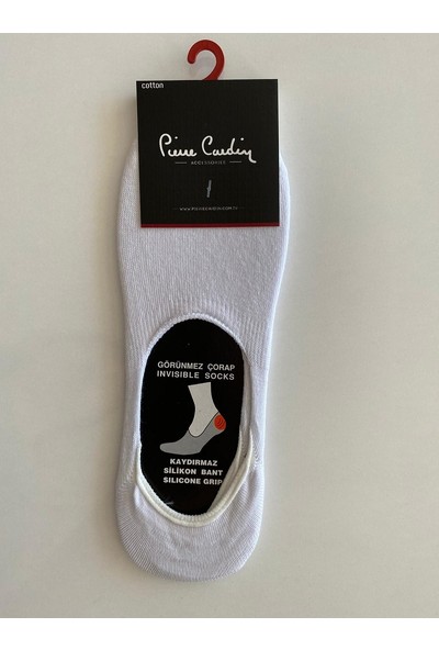 Pierre Cardin 6'lı Erkek Silikonlu Babet Çorap Beyaz Pierre Cardin 6'lı Erkek Silikonlu Babet Çorap Beyaz