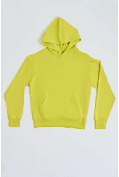 There Color Kapüşonlu Organik Erkek Sweatshirt Uzun Kollu Sarı M There Color Kapüşonlu Organik Erkek Sweatshirt Uzun Kollu Sarı M