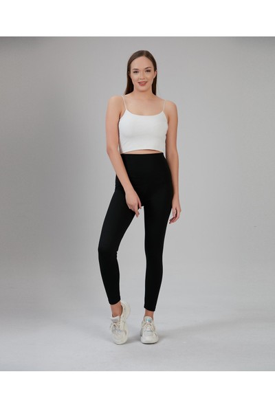 John Lion Korse Yüksek Bel Toparlayıcı Tayt Siyah