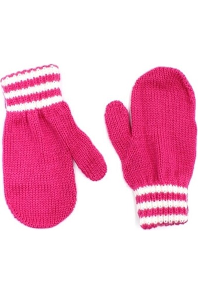 Fuşya Kışlık Kız Çocuk Bebe Eldiveni