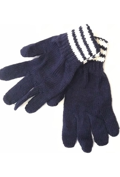 Lacivert Erkek Çocuk Eldiveni 3- 7 Yaş