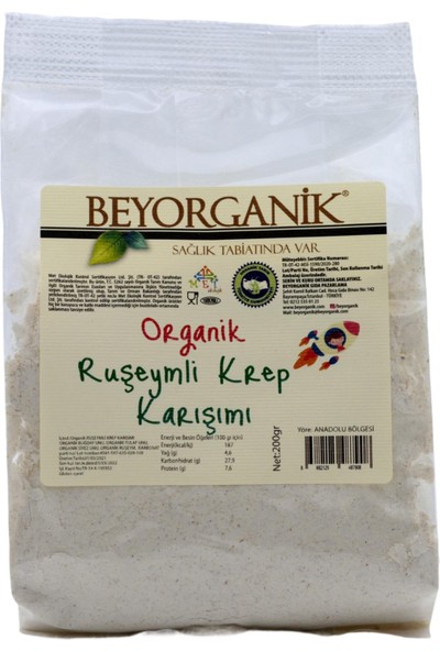 Bey Ruşeymli Krep Karışımı 200 gr (Kutulu) Bey Ruşeymli Krep Karışımı 200 gr (Kutulu)