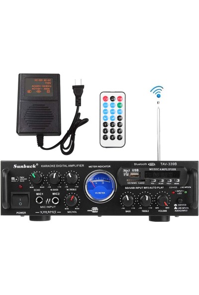 Sunbuck 220V Mp3/dvd Hı Fı Bluetoothlu Ev Ses Sistemi Güç Amplifikatörü (Yurt Dışından)