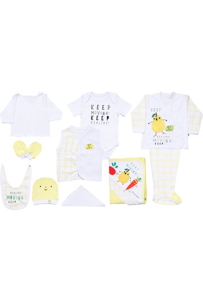 Miniworld 0-3 Ay Pamuk Armut 10P Zıbın Set Miniworld 0-3 Ay Pamuk Armut 10P Zıbın Set