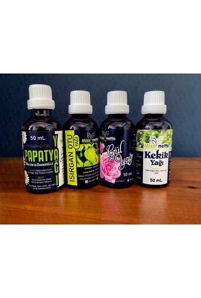 Missnetto 4'lü Şifa Yağ Paketi Missnetto 4'lü Şifa Yağ Paketi