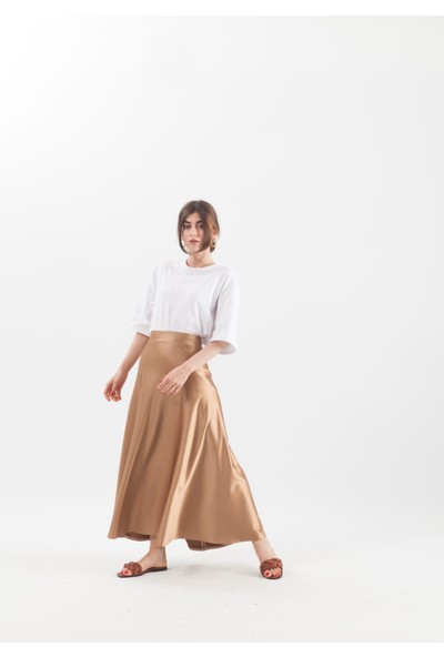 Reve Prime Kahverengi Saten Etek