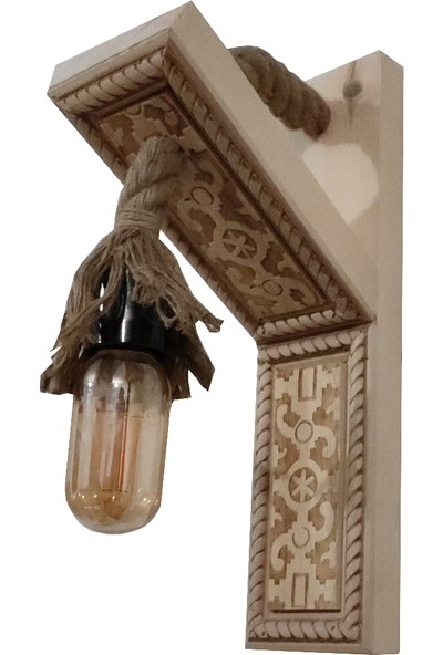 Benline Masif Ahşap Aplik