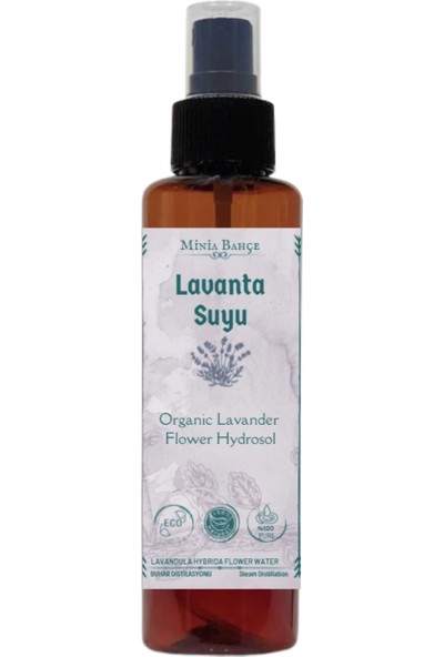 Minia Bahçe Organik Lavanta Suyu, %100 Doğal, Yağlı, 150ML Minia Bahçe Organik Lavanta Suyu, %100 Doğal, Yağlı, 150ML