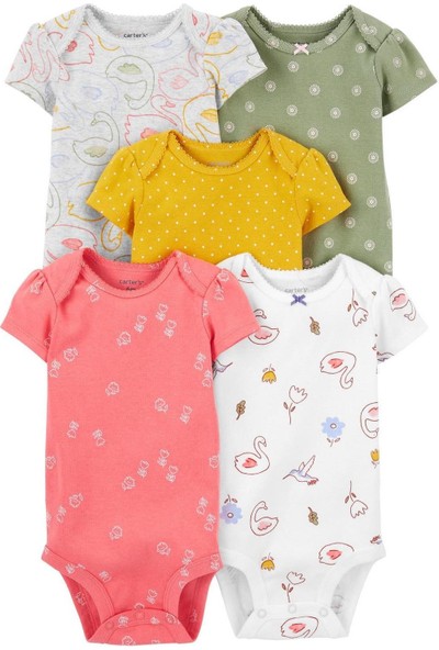 Carter's Layette Bebek Kısa Kollu Body 5'li 1M094910