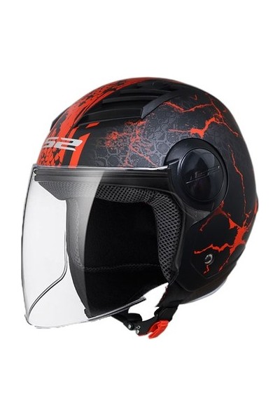 Ls2 Aırflow Snake Mat Siyah-Kırmızı Kask Ls2 Aırflow Snake Mat Siyah-Kırmızı Kask