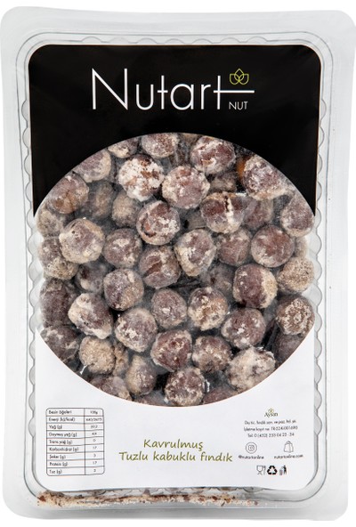 Nutart Kavrulmuş Tuzlu Kabuklu Fındık Kase 500 gr Nutart Kavrulmuş Tuzlu Kabuklu Fındık Kase 500 gr