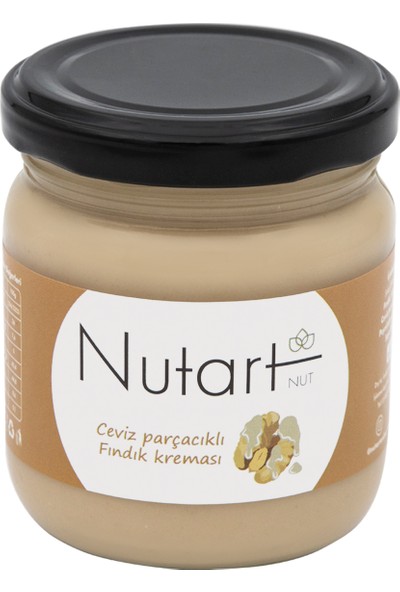 Nutart Ceviz Parçacıklı Fındık Kreması 200 gr Nutart Ceviz Parçacıklı Fındık Kreması 200 gr