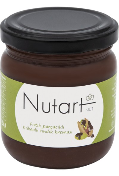 Nutart Antep Fıstığı Parçacıklı Kakaolu Fındık Kreması 200 gr Nutart Antep Fıstığı Parçacıklı Kakaolu Fındık Kreması 200 gr