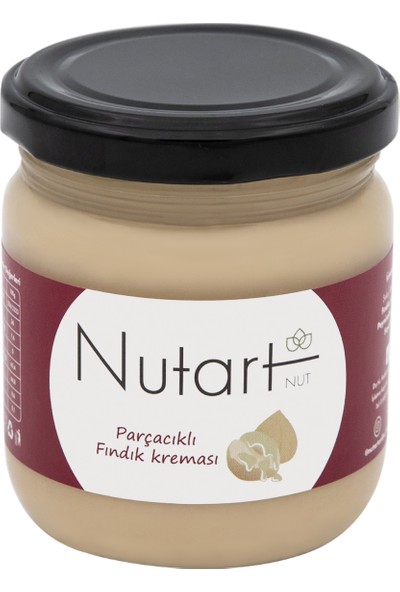 Nutart Parçacıklı Fındık Kreması 200 gr Nutart Parçacıklı Fındık Kreması 200 gr