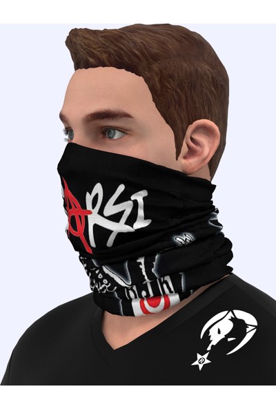 E-Taktik Beşiktaş - Çarşı - Bjk Kartal Yuvası Buff - Boyunluk - Bandana - Maske - Balaclava - Saç Bandı