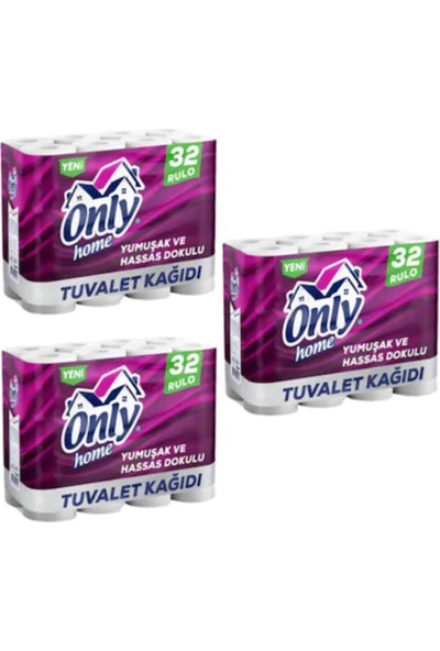 Only Home Tuvalet Kağıdı * (3 Adet 96 Rulo)