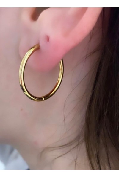 Misto Çelik Halka Küpe