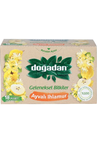 Doğadan Ayvalı Ihlamur Karışık Bitki Çayı 18'li Doğadan Ayvalı Ihlamur Karışık Bitki Çayı 18'li